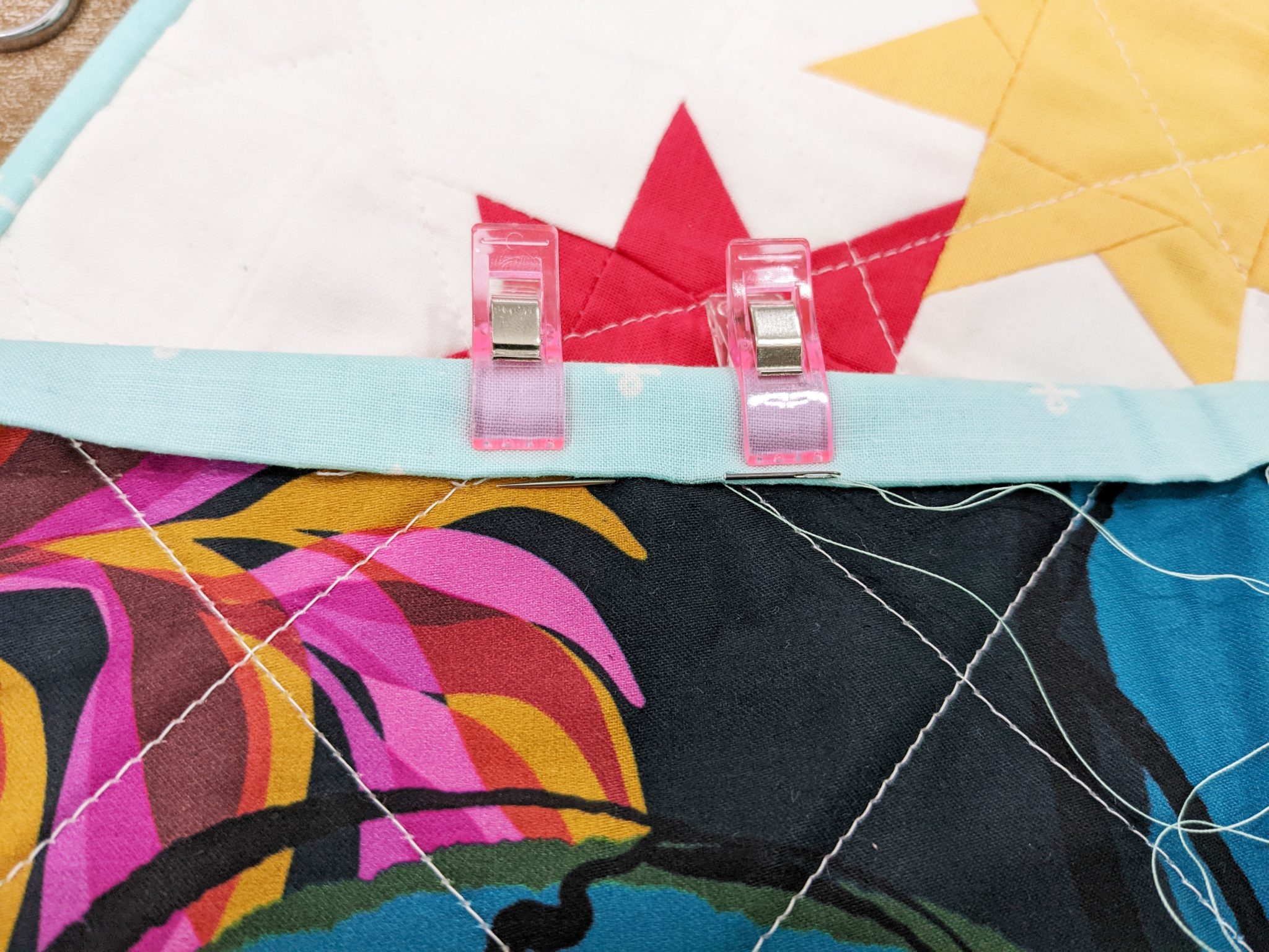 Perfect Hand Binding Tips – slightly biased quilts